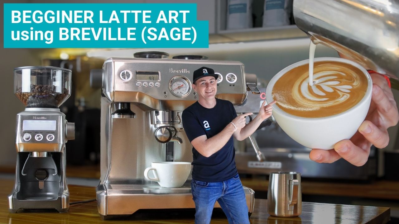 Beginner Latte Art on a Breville (Sage) Dual Boiler Coffee Machine ...